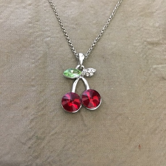 Jewelry | Swarovski Elements Cherry Pendant Necklace | Poshmark